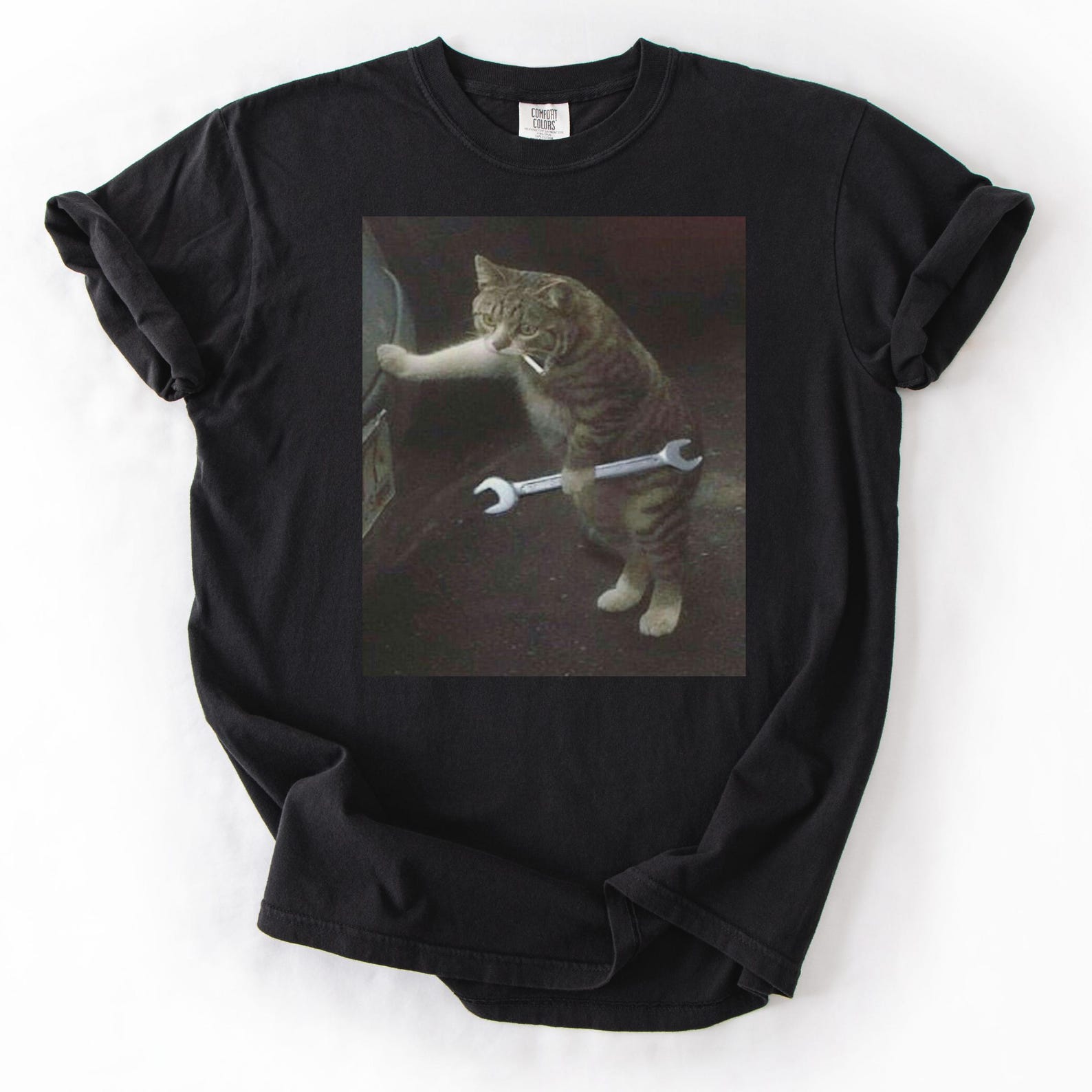 Comfort Colors Cat Meme Shirt, Funny Hoodie, Parody Sweatshirt, Viral ...