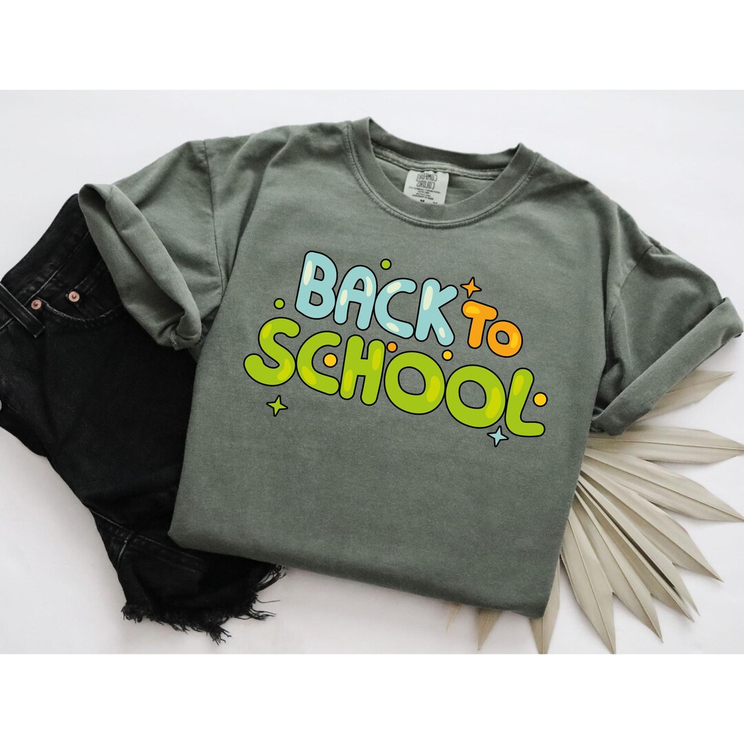 Comfort Colors® Back to School Retro Teacher Shirt, Vintage Shirt ...