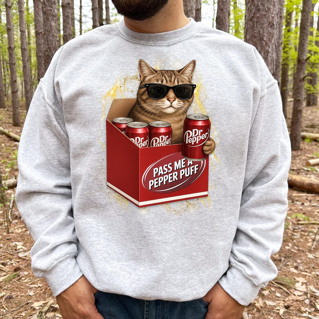 Vintage Cat Dr Pepper Sweatshirt , Retro Dr Pepper Shirt & Hoodie, Gift ...