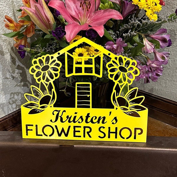 Flower Shop Sign - Etsy