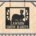 Show Rabbit 4h County Animal Plaque Sign Stall Marker - Etsy