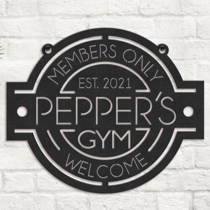 Home Gym Sign - Etsy