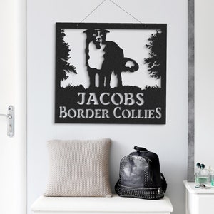 Border Collie Collie Dog Indoor or Outdoor Metal Signs Herding Working ...