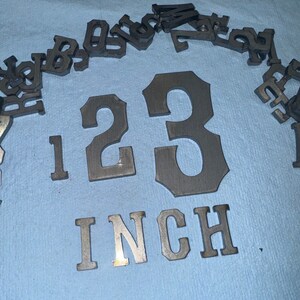 Rodeo Font Individual Metal Western Letters,1 2 and 3 Inch Craft ...