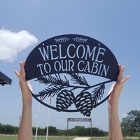 Outdoor Welcome Sign - Etsy