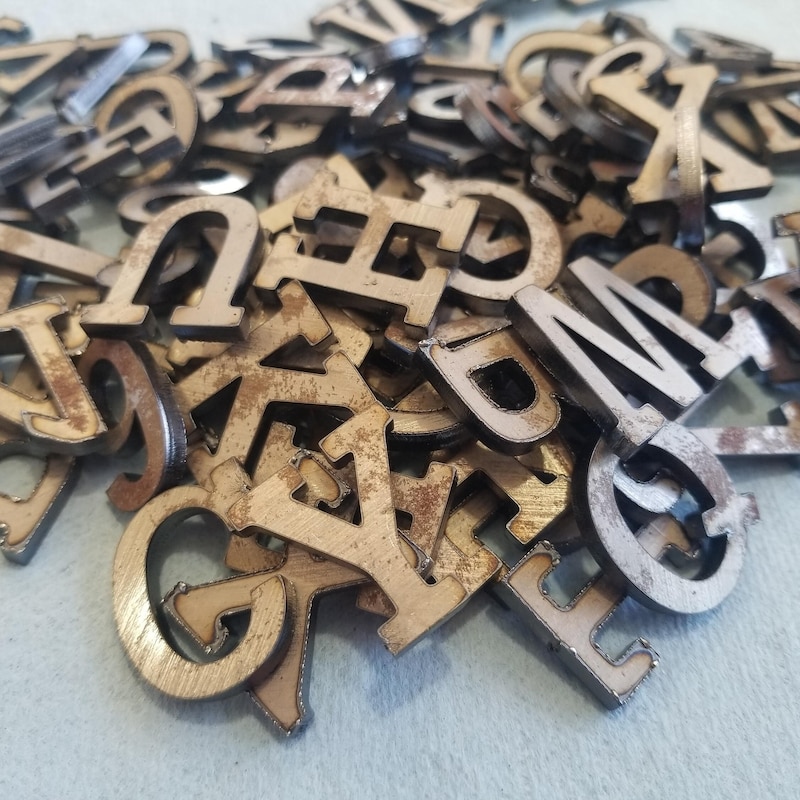 5 Decorative Wooden Letters - Etsy