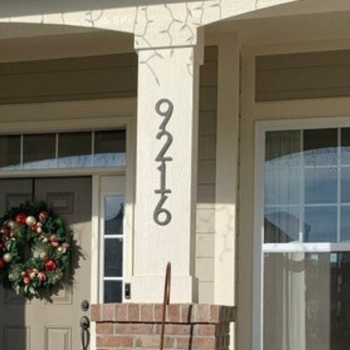 Vertical Address Sign Metal 3 Wide House Number Sign - Etsy
