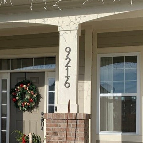 Metal Address Vertical Sign - Etsy