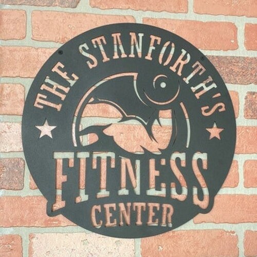 Gym Sign Personalized Home Gym Sign Custom Metal Gym Sign - Etsy