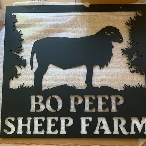 Your Name Custom Metal Dorper Sheep Sign Indoor or Outdoor - Etsy