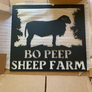 Katahdin Sheep Metal Farm Sign - Etsy