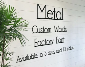 Metal Word Art - Etsy