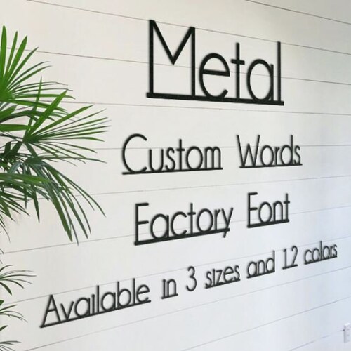 Metal Words Custom Barn Style Wall Art - Etsy