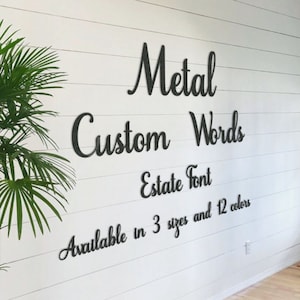 Custom Script Words, Estate Style Word Art - Etsy
