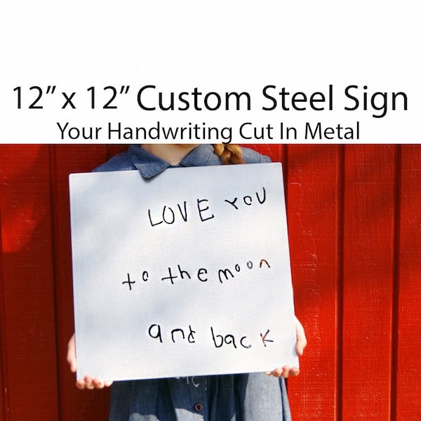 Custom Handwriting Sign - Etsy