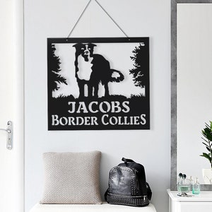 Border Collie Collie Dog Indoor or Outdoor Metal Signs Herding Working ...