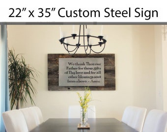 Metal Quote Inspirational Personalized Sign Steel Wall Art | Etsy