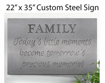 Metal Quote Inspirational Personalized Sign Steel Wall Art | Etsy