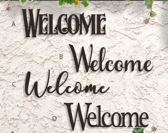 Outdoor Welcome Sign | Etsy