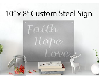 Custom Quote Metal Sign Inspirational Personalized Sign | Etsy