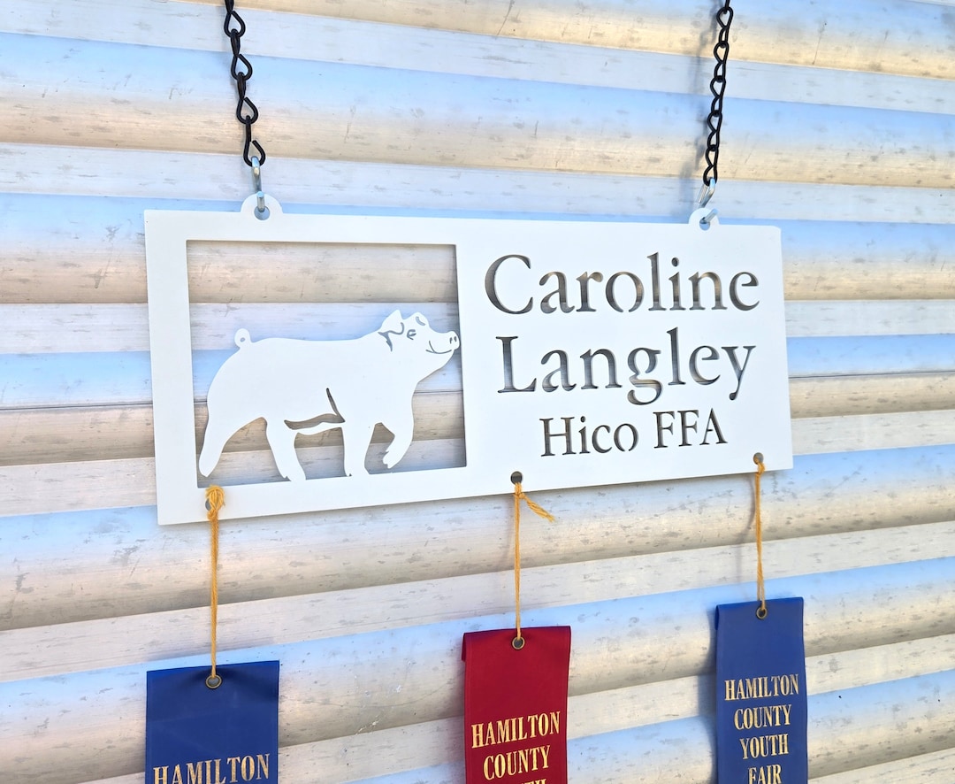 Custom Metal Stock Show Sign – Personalized Livestock, Animal & Text - Etsy