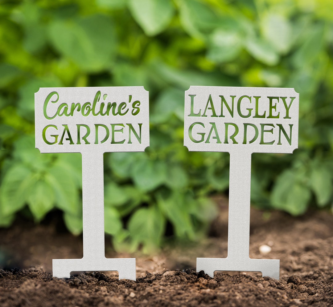 Custom Mini Garden Sign, Personalized Garden Stake Sign - Etsy