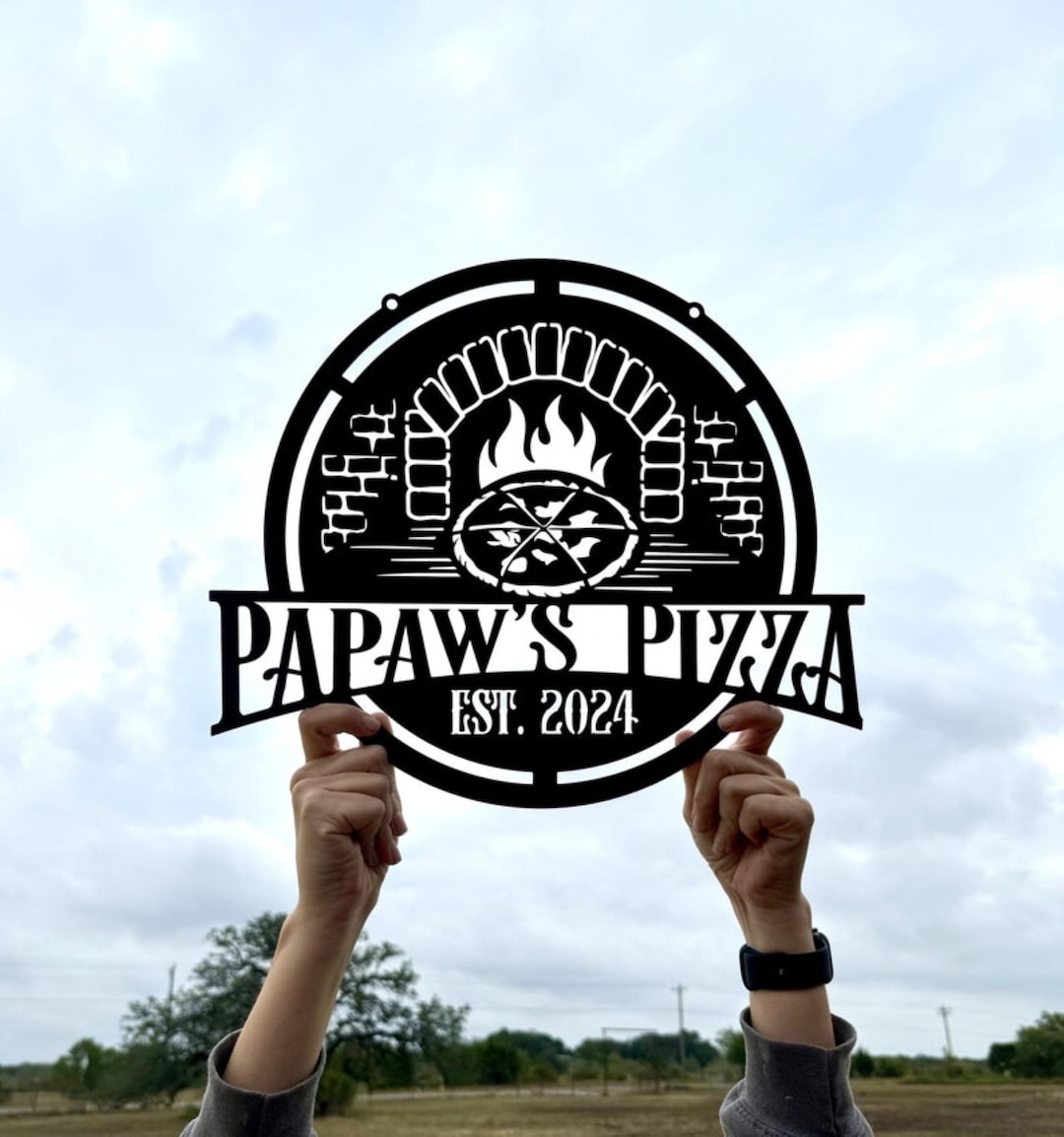 Custom Metal Pizza Oven Sign, Outdoor Kitchen Personalized Gift - Etsy