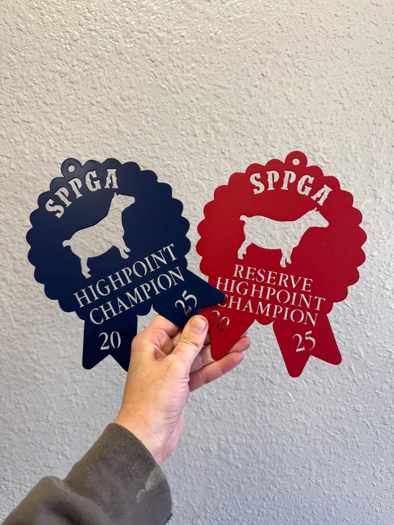 Customizable Metal Livestock Award, Pick Your Breed Showmanship Awards ...