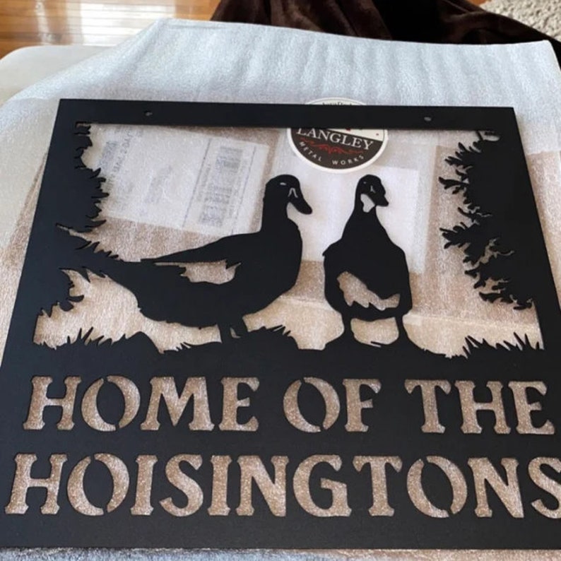 Farm Duck Metal Sign Custom Indoor or Outdoor Duck Farm Sign - Etsy