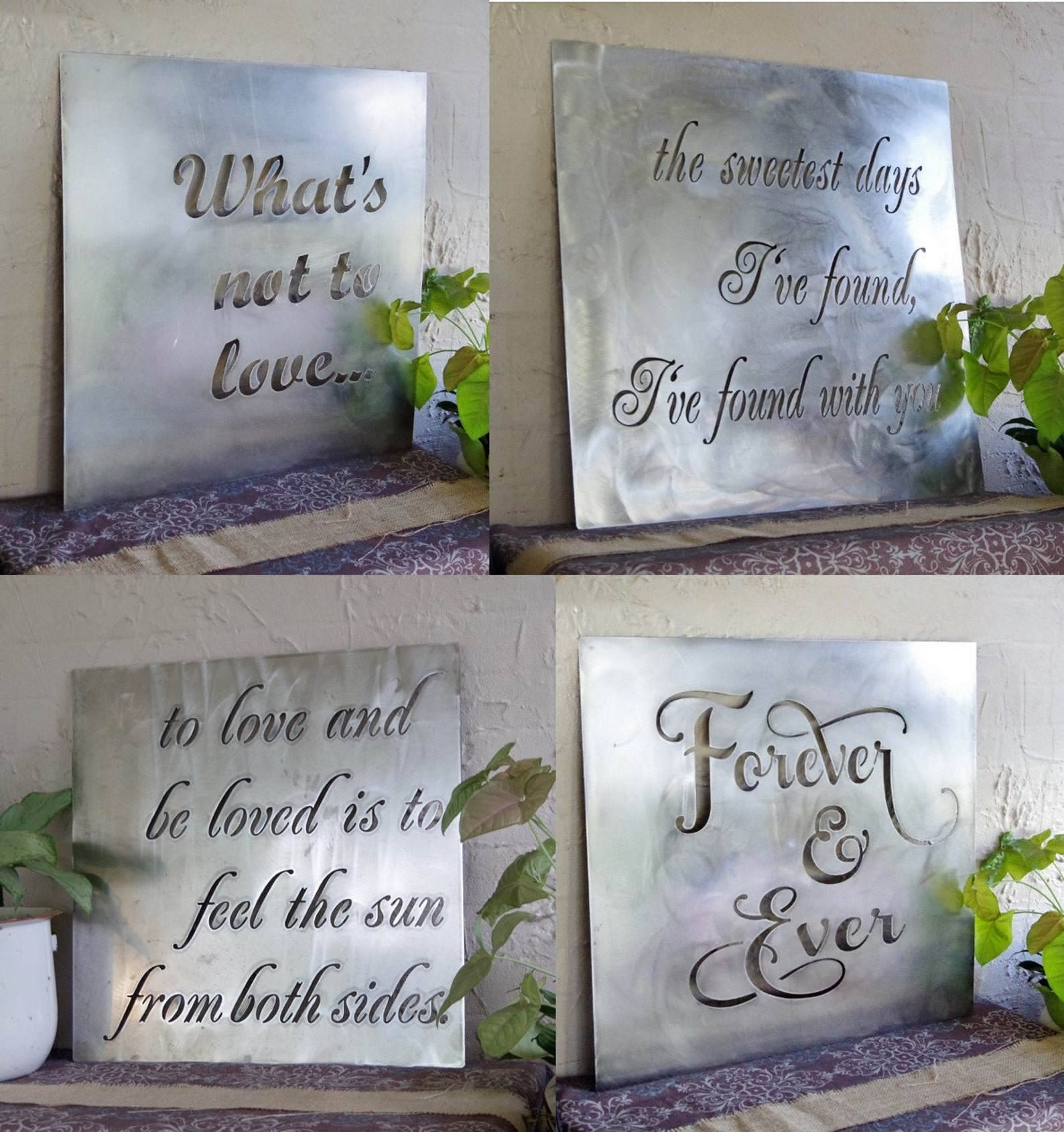 Custom Metal Quote Sign and Sayings Inspirational - Etsy