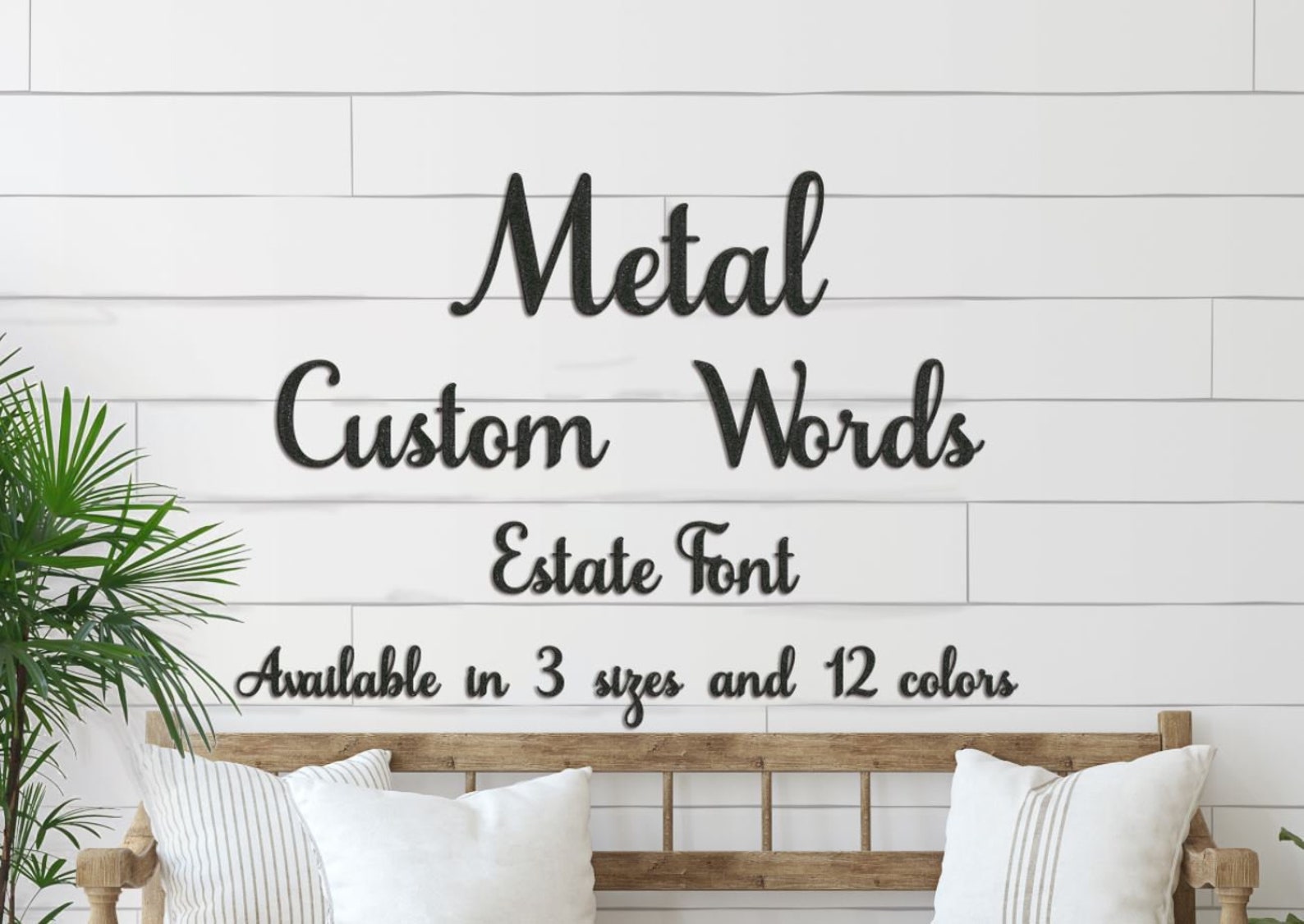 Custom Script Words Estate Style Word Art - Etsy