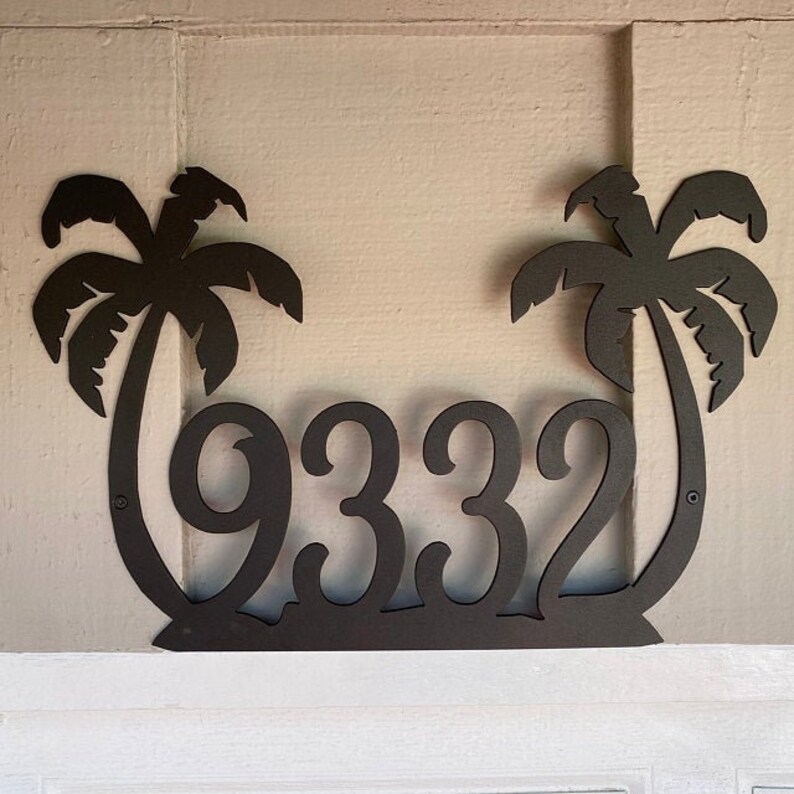 Beach Address Sign Coastal Condo Numbers Vacation Rental - Etsy