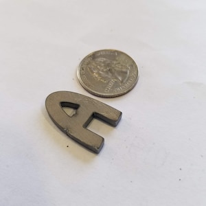 Small Bare Metal 11 Gauge Letters, 1 2 and 3 Inch Craft Alphabet Love ...