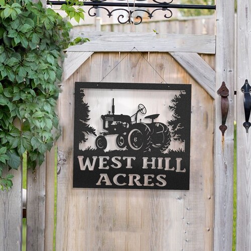 Custom Metal Tractor Sign Metal Tractor Sign Indoor or | Etsy