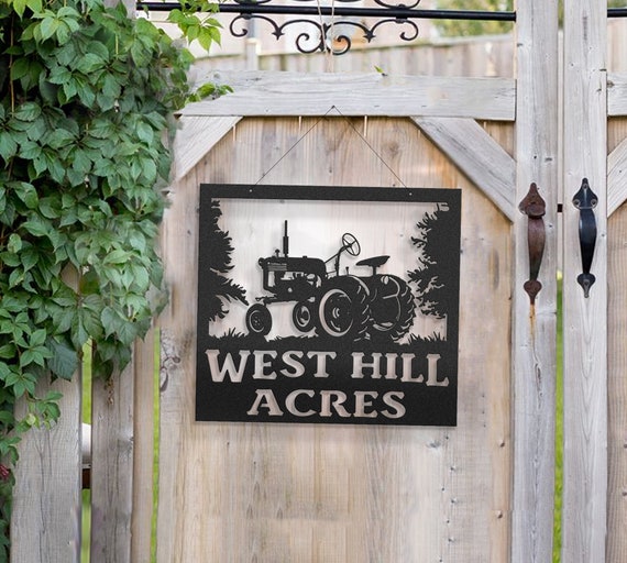Custom Metal Tractor Sign Metal Tractor Sign Indoor or | Etsy