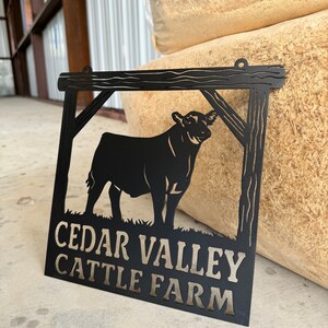 Farm and Ranch Metal Livestock Sign - Customized With Your Name and ...