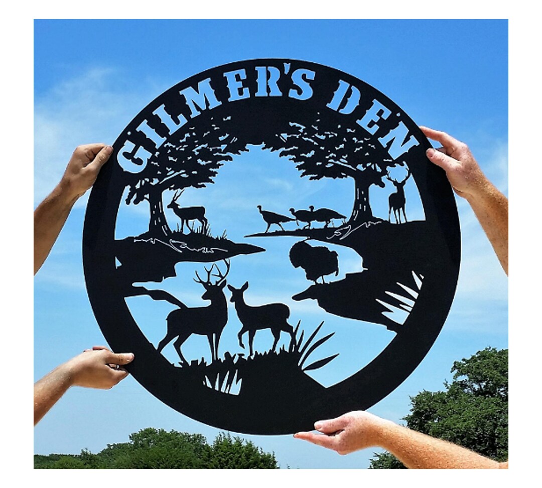 Rio River Sign With Wildlife LMW-16-30, Wildlife Metal Art - Etsy