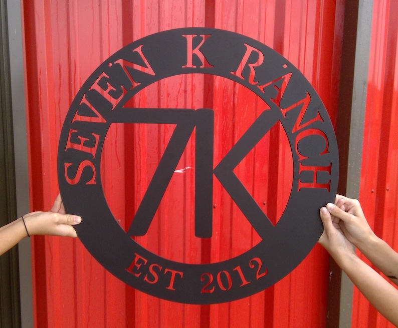 Custom Round Brand/ Farm Sign | Etsy