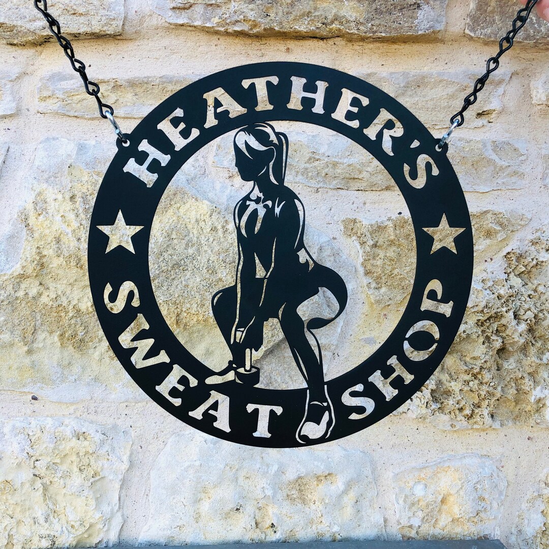 Customized Metal Home Gym Sign, Your Name Workout Sign - Etsy Österreich