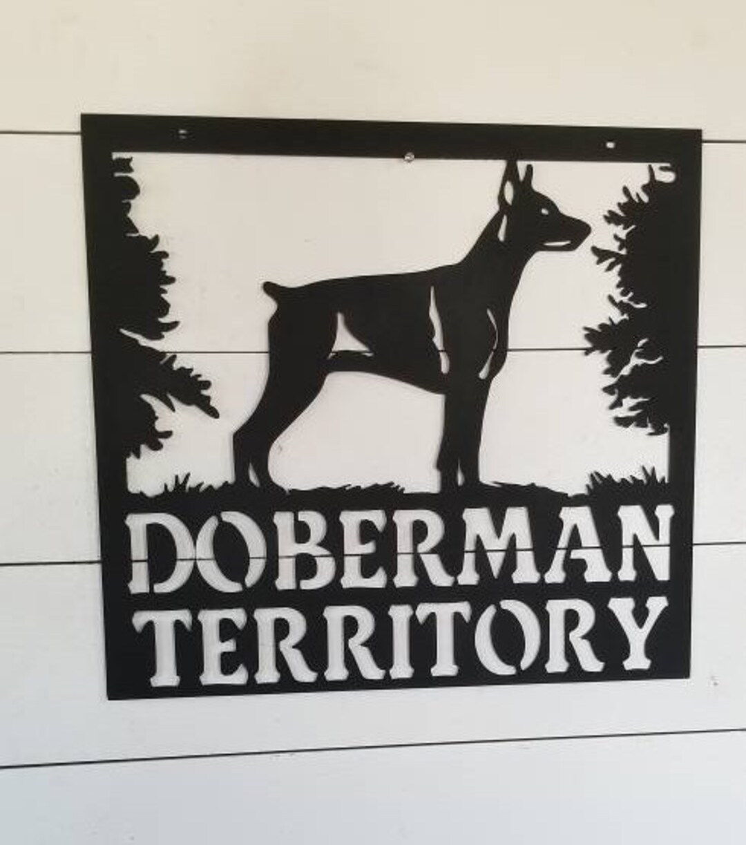 Doberman Pinscher Custom Indoor or Outdoor Metal Sign - Etsy