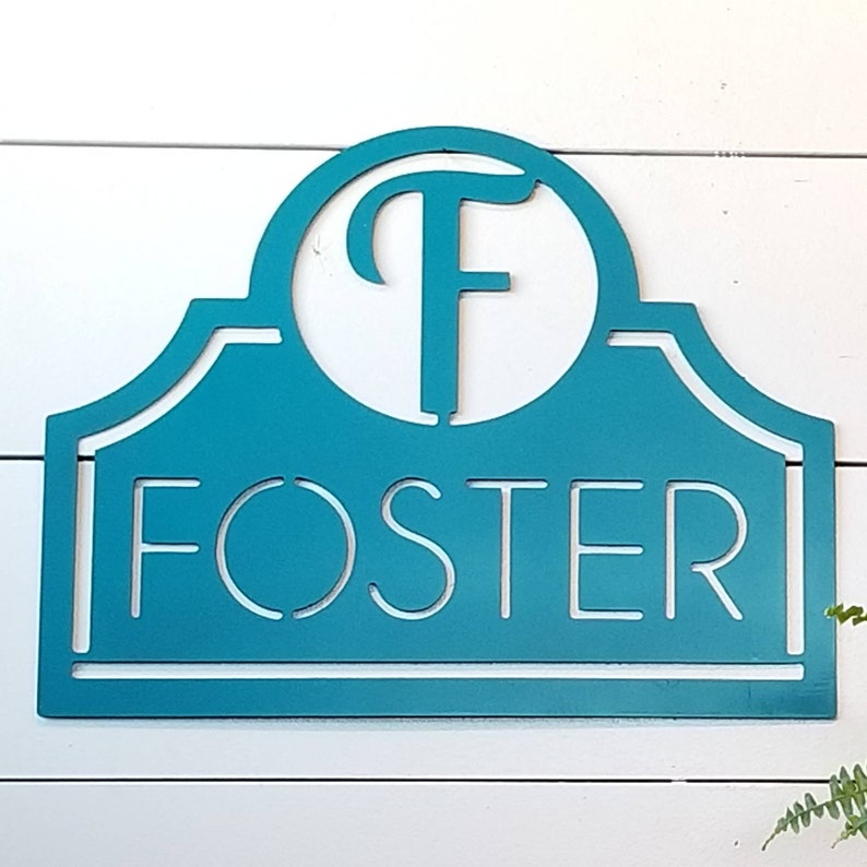 Timeless Design Family Sign Outdoor Monogram Sign Manly - Etsy