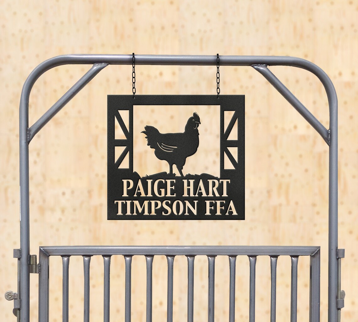 Show Chicken Broiler 4h County Animal Plaque Sign Stall Marker | Etsy