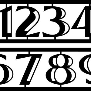 House Numbers, 6" Metal Address Sign - Etsy
