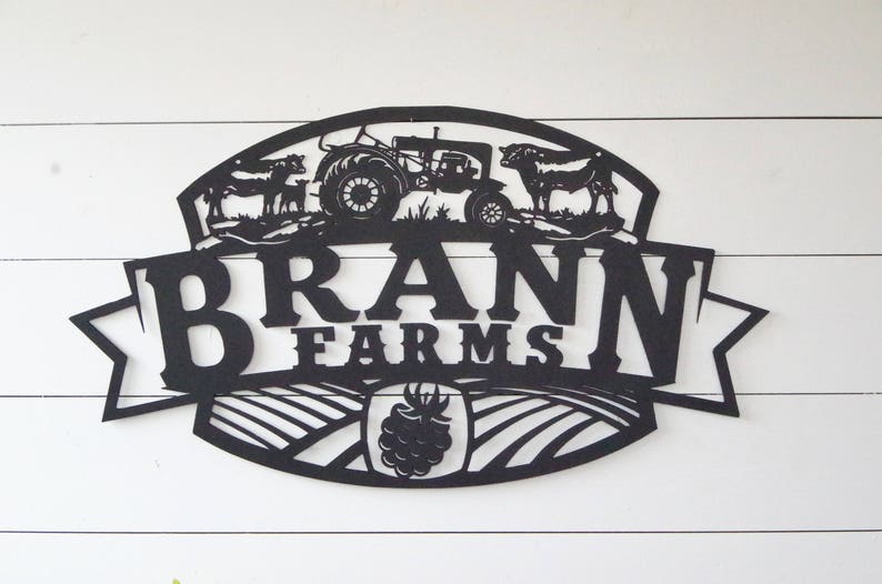 Row Crop Family Metal Farm Sign Outdoor Farming Tractor Sign - Etsy