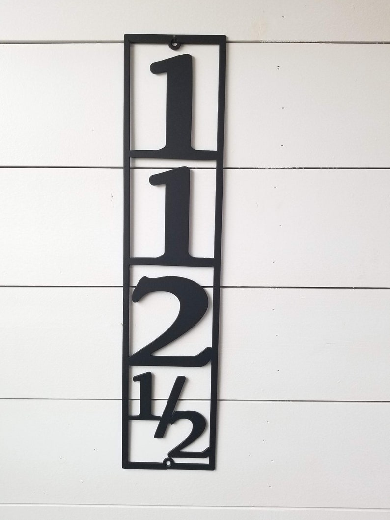 Custom Metal House Numbers 6 Numbers for Driveway - Etsy