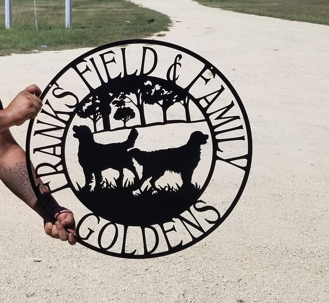 Custom Golden Doodle Sign, Personalized Dog Breeder Gift - Etsy