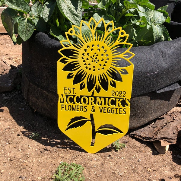 Metal Sunflower Yard Art - Etsy