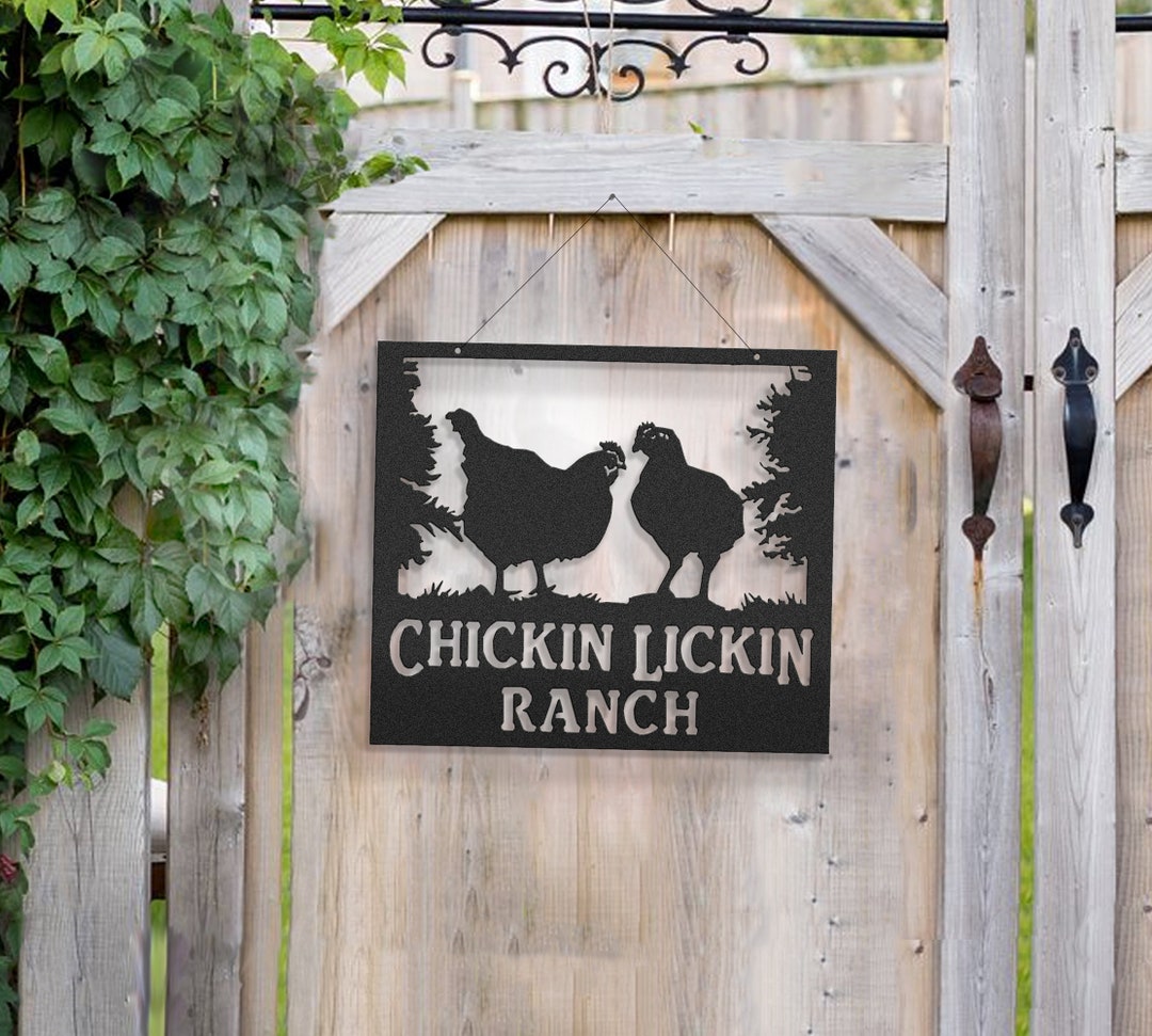 Broiler Chicken Farm Sign, Show Chicken Custom Metal - Etsy