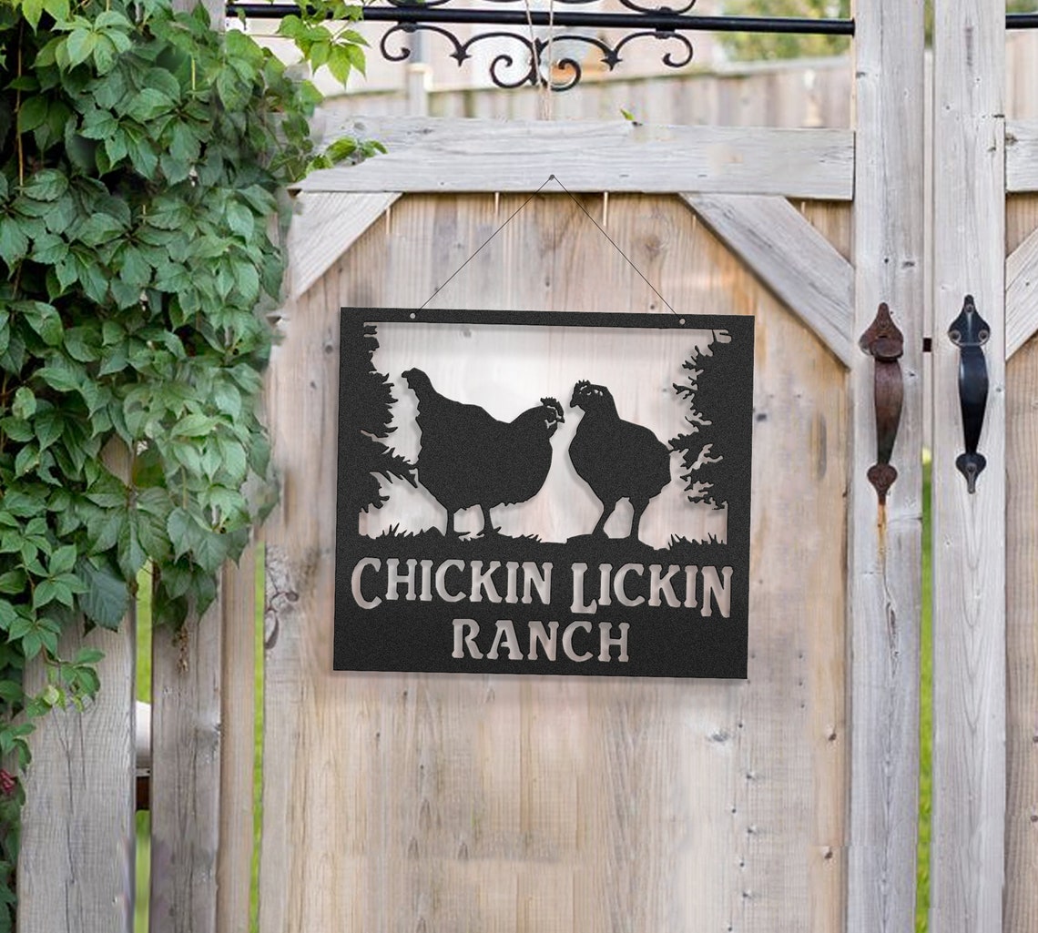 Broiler Chicken Farm Sign Show Chicken Custom Metal | Etsy