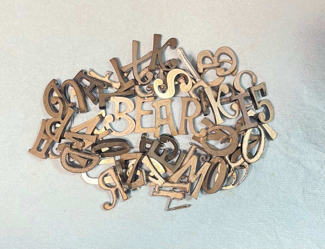 Bear Font Metal Letters, Individual Letters for DIY Projects - Etsy